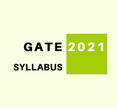 GATE Syllabus 2021 (PDF) - Download GATE Latest Syllabus
